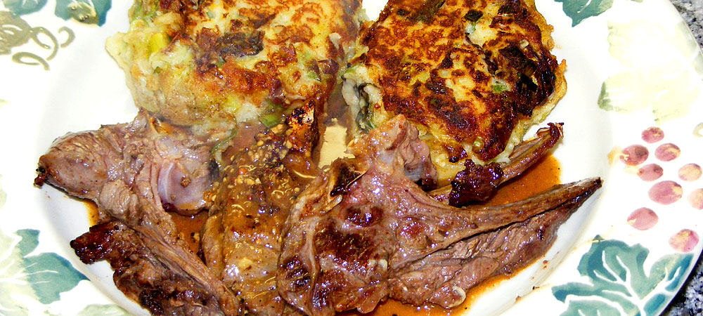 Days on the Claise: Venison Cutlets and Colcannon Cakes