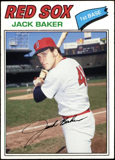 WHEN TOPPS HAD (BASE)BALLS!: NOT REALLY MISSING IN ACTION- 1977 JACK BAKER
