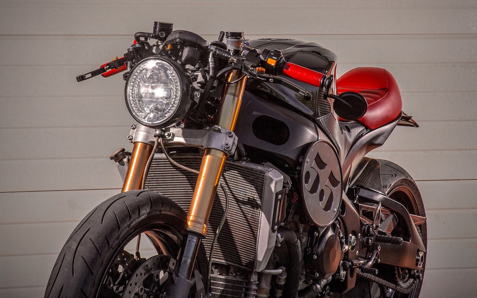 Fiftyfive's Gixxer - Inazuma café racer