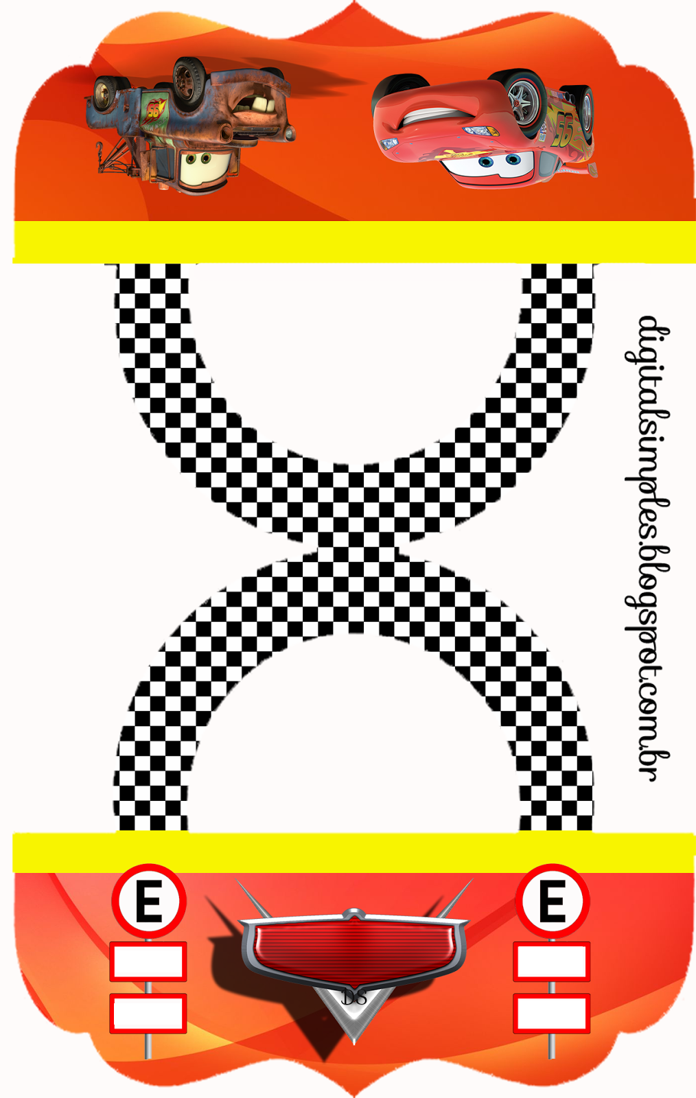 Kit para Fiestas de Cars para Imprimir Gratis. - Ideas y material ...