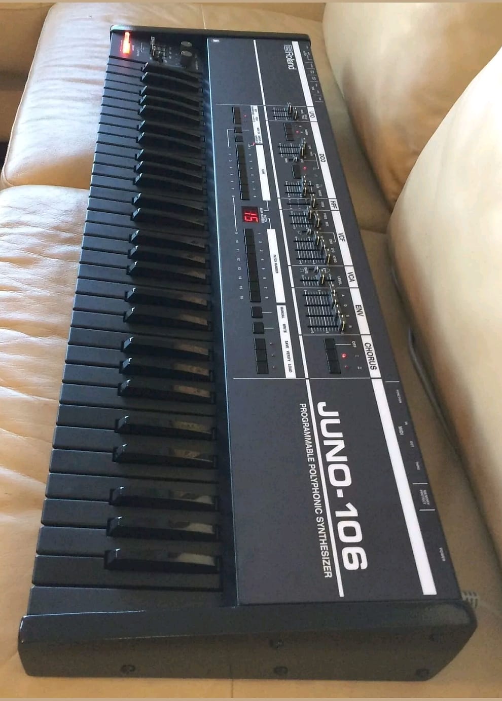 MATRIXSYNTH: Custom Slate Black Roland Juno-106 Analog Synth
