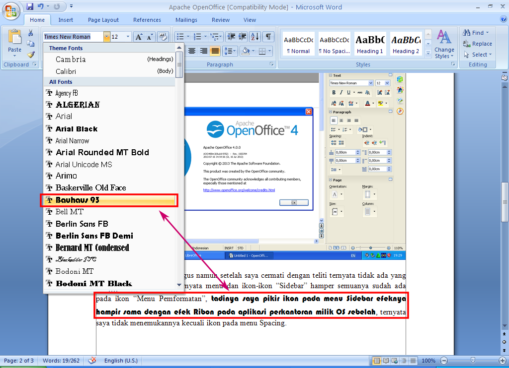 Sidebar Apache Openoffice Wiki
