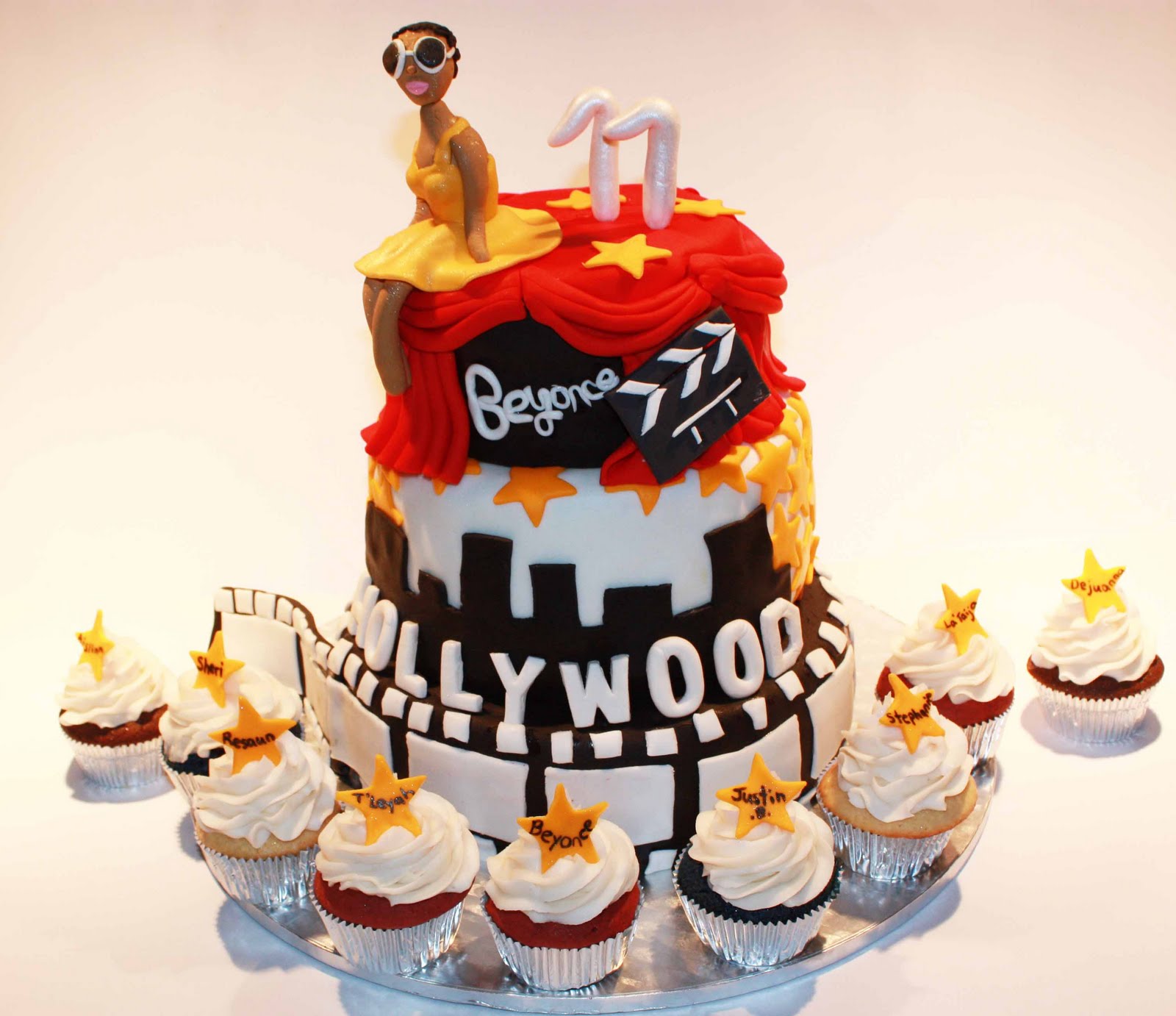 Cup O Cake: Hollywood Themed 11th Birthday Cake - Beyonce