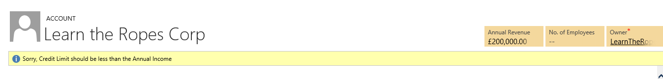 Microsoft Dynamics CRM 2013 - Learn The Ropes: Form Notification in CRM 2013 using Javascript OR ...