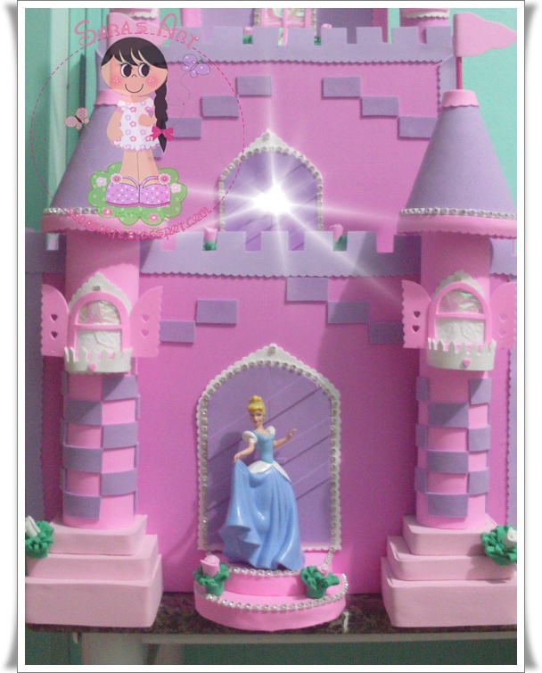 Fazendo arte: Castelo princesas disney em eva