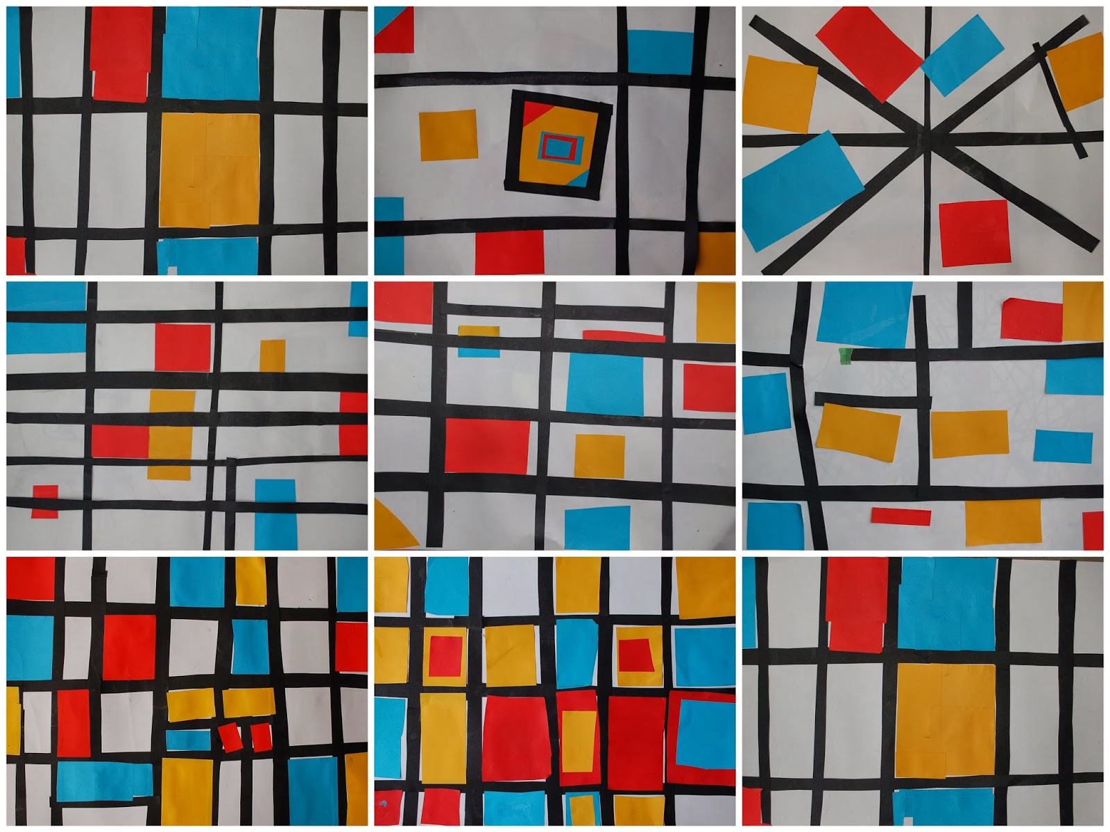 Sunnyside Art House: Mondrian Inspired Art