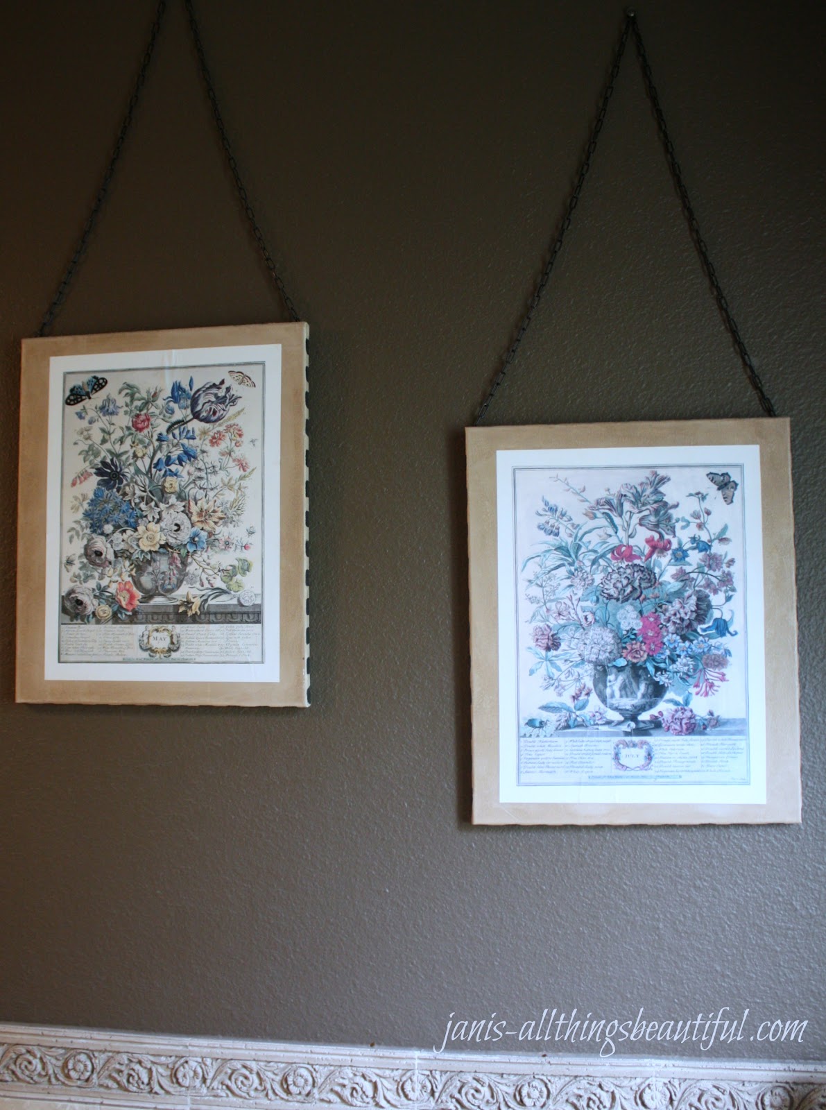 All Things Beautiful: How to Mod Podge Prints to Canvas DIY