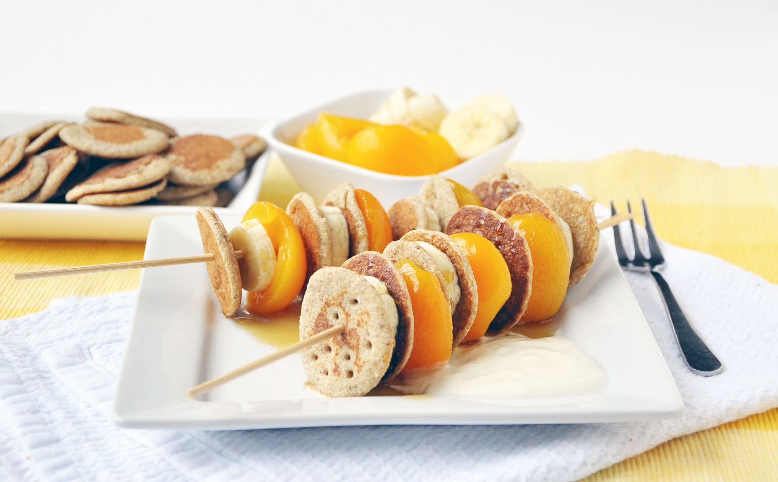 Buckwheat blini breakfast kebabs | including cake
