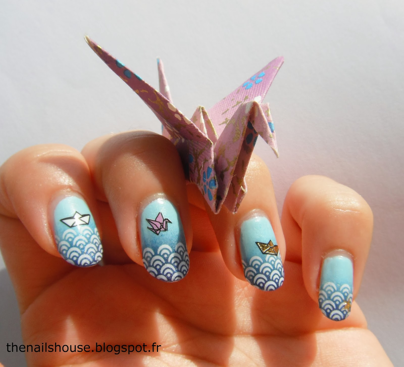 La mer d'origami | THE NAILS HOUSE