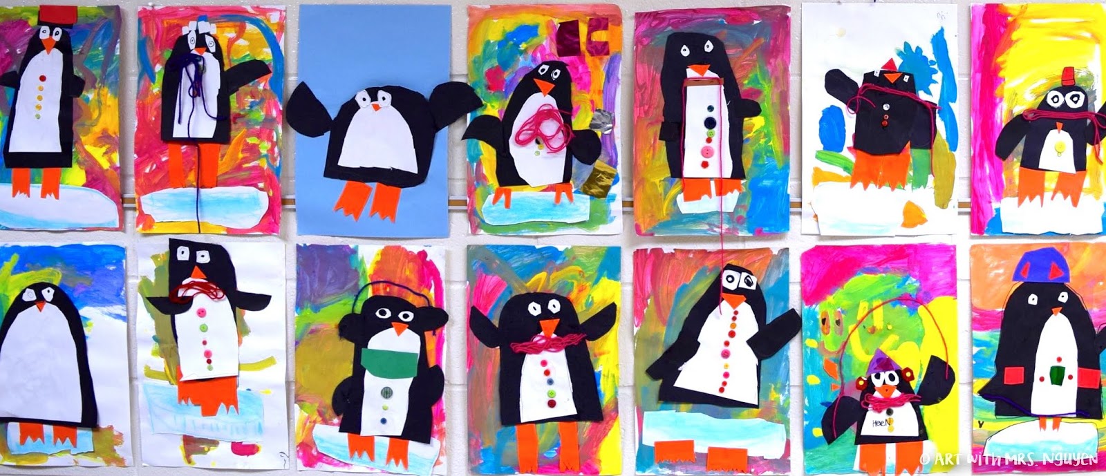 Winter Penguins (K) | Art with Mrs. Nguyen