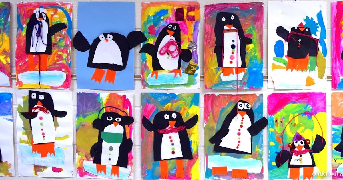 Winter Penguins (K) | Art with Mrs. Nguyen