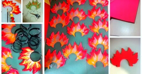 Art ,Craft ideas and bulletin boards for elementary schools: Fire head ...