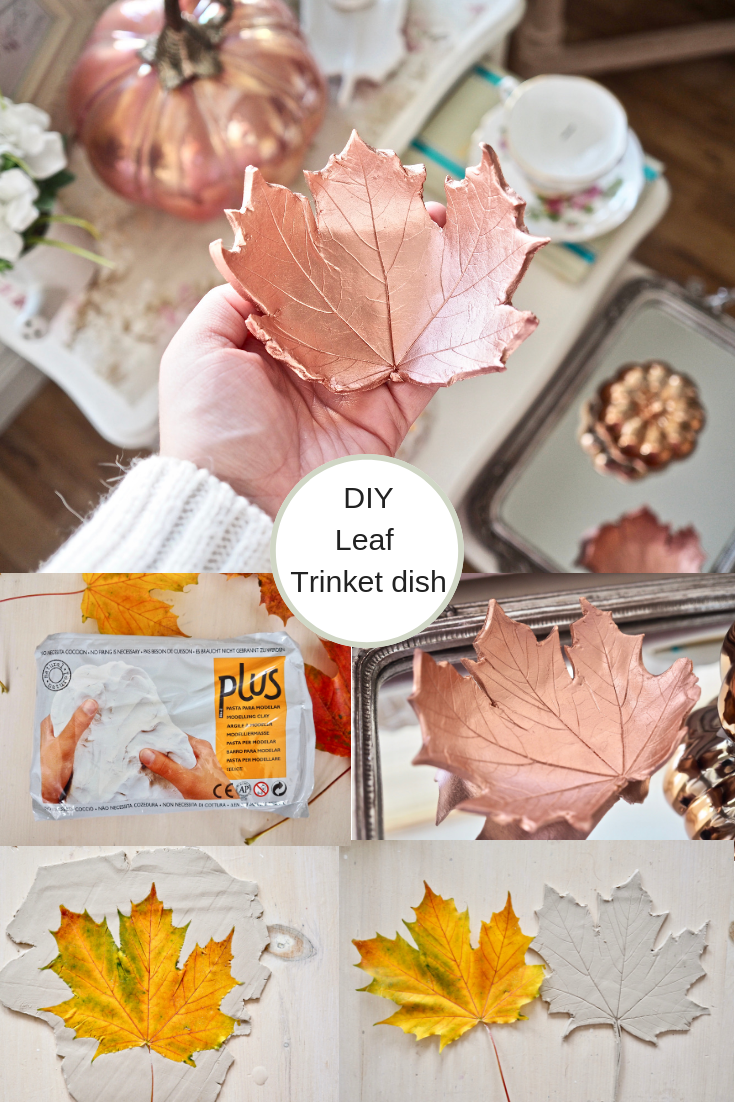 DIY leaf bowl, Autumn craft idea - Dainty Dress Diaries