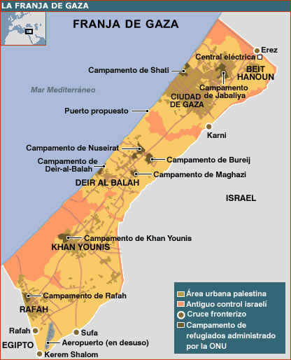 Faixa de Gaza - O que é, Mapa, Onde fica e Conflitos