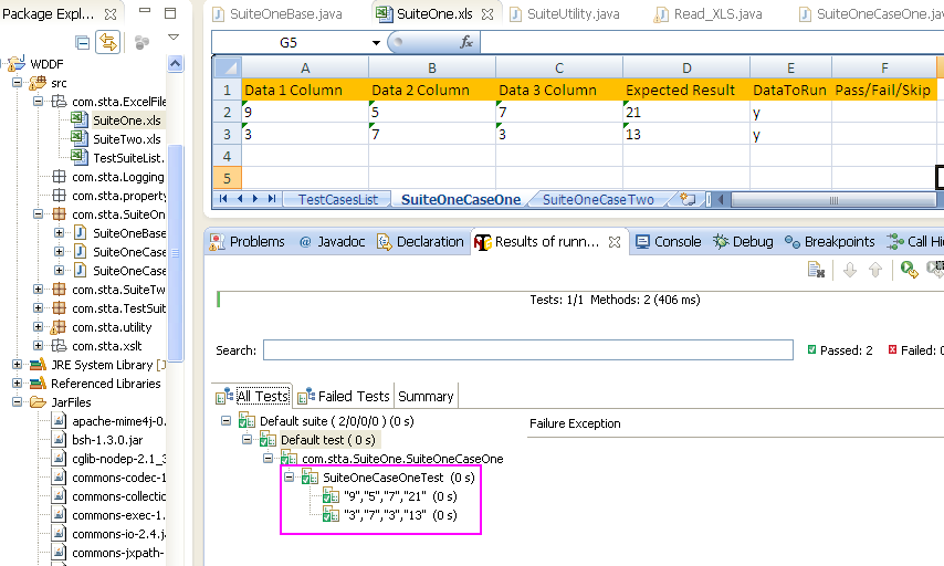 Creating Sample Data Reading Test In WebDriver Data Driven Framework