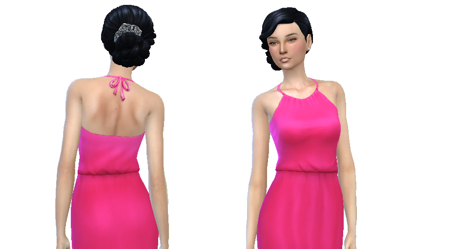 NyGirl Sims 4: Tied Halter Sundress
