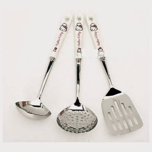 Hello Kitty Cooking Utensils Set 6p Ceramic Stainless Steel Kitchen ...