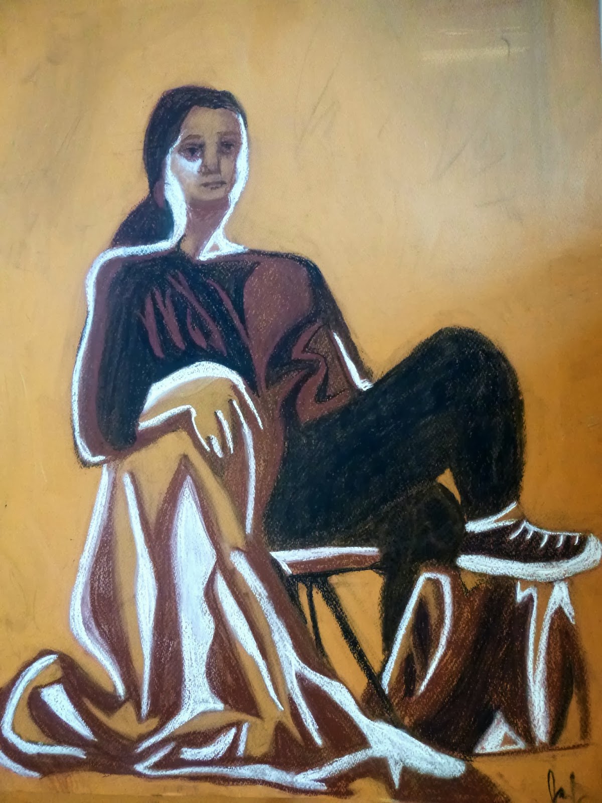 Lane Tech Art Studio : Figure Drawing and Expressing Light