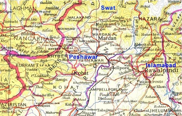 Hostile Pitiable: Peshawar Map