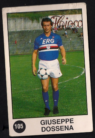 Figurina Supersport 88 della Panini con Giuseppe Dossena della Sampdoria