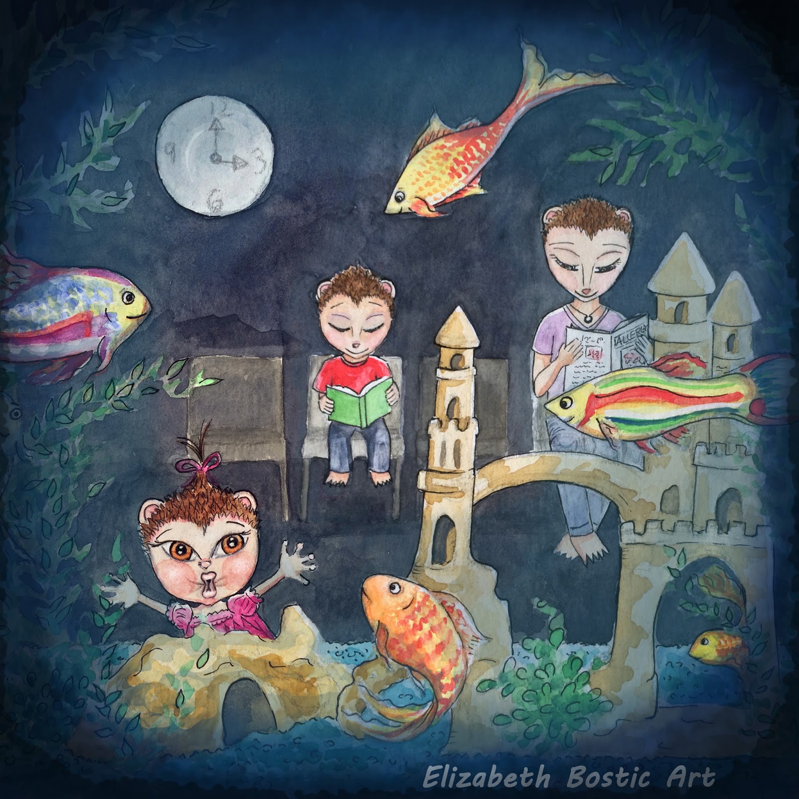 Entre Lápis e Pincéis: Elizabeth Bostic