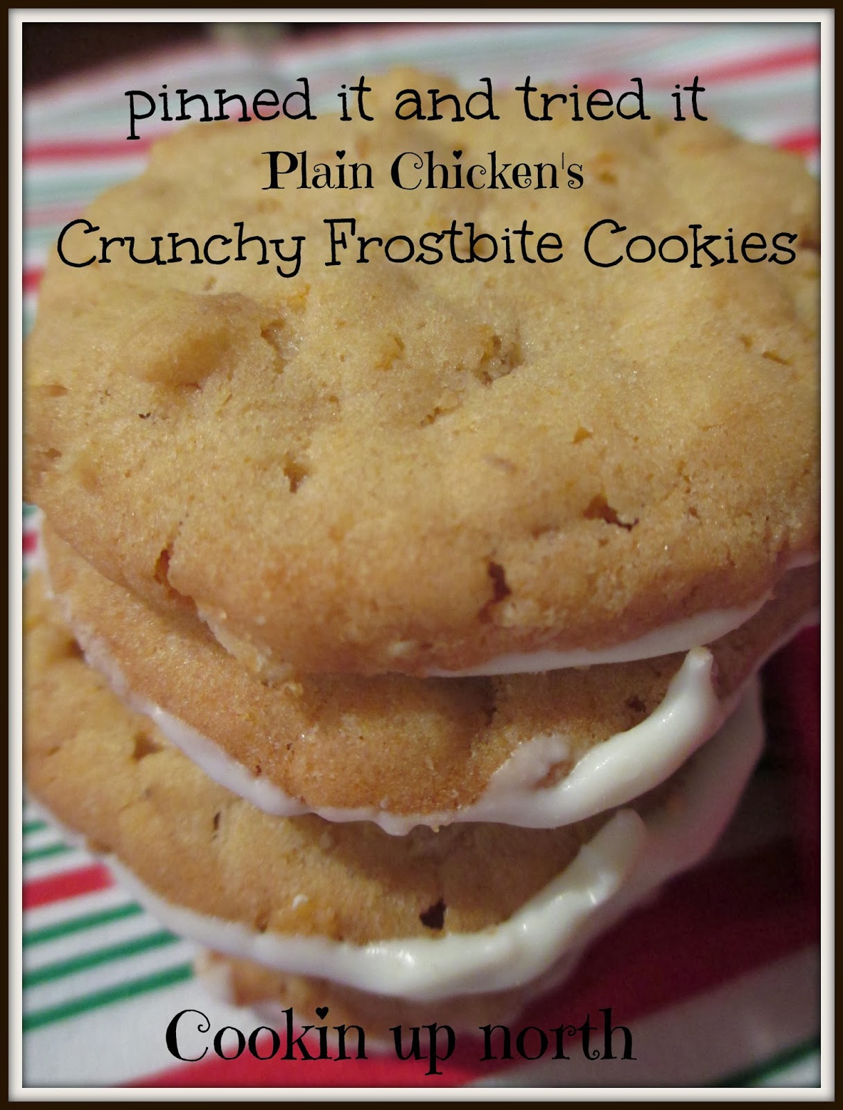 cookin' up north: Crunchy Frostbite Cookies...pinned it and tried it