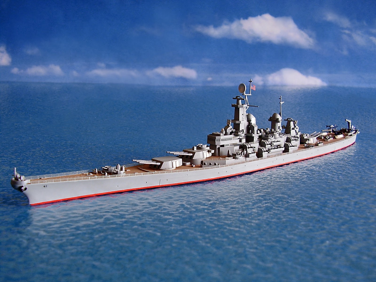 Modelismo Naval De Johnny Charlie Acorazado De Ee Uu Uss Iowa Bb 61