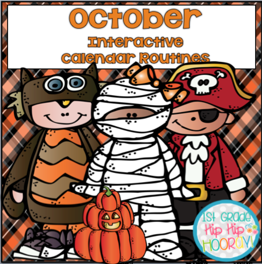 1st Grade Hip Hip Hooray!: October Interactive Calendar Routines