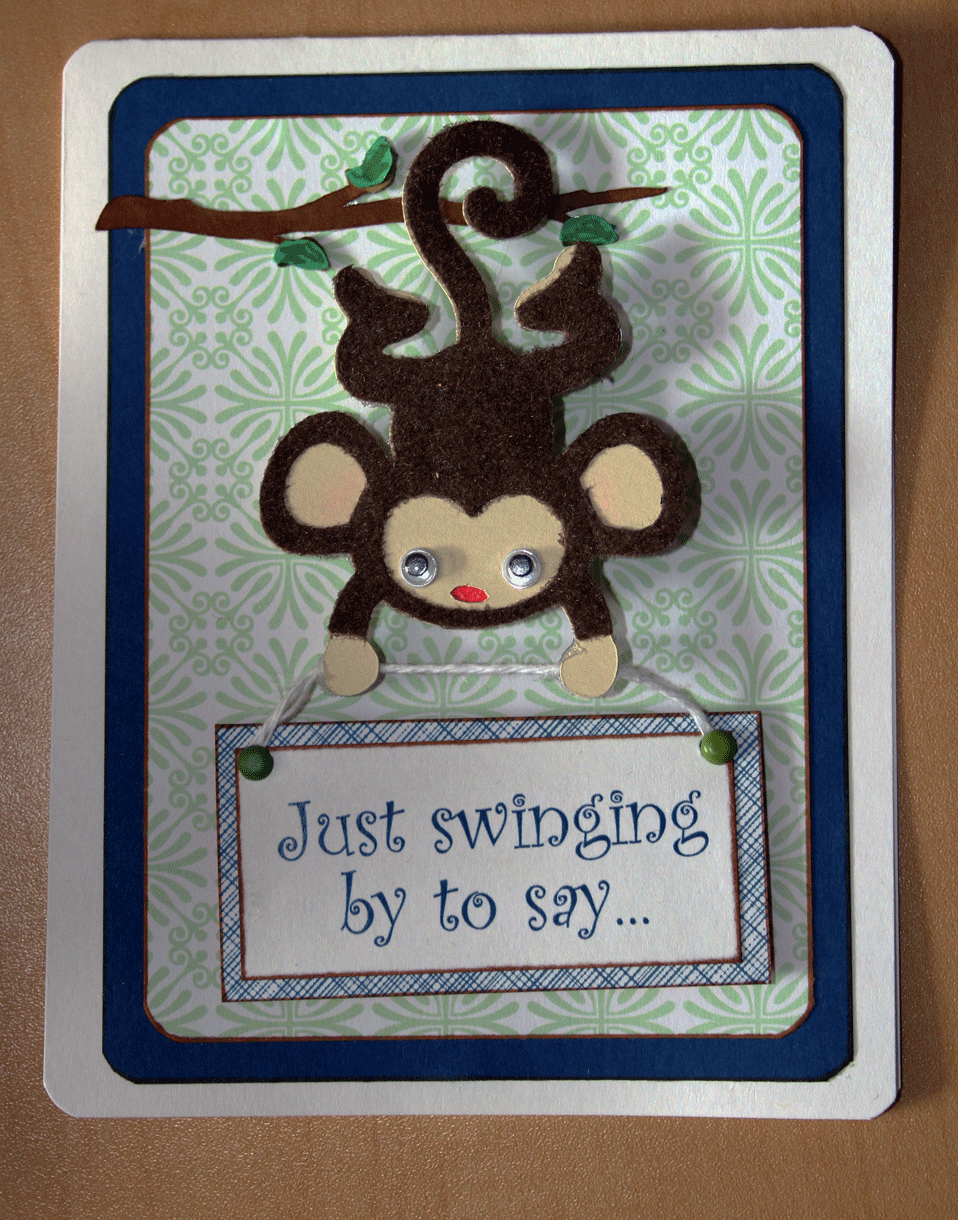 Croatian Crafter: Monkey Card