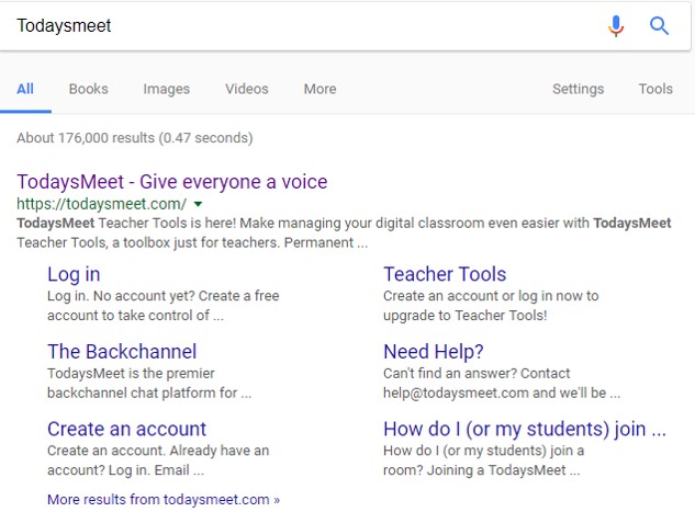 Blended Learning @ (Tech+Education) : How to create Todaysmeet?
