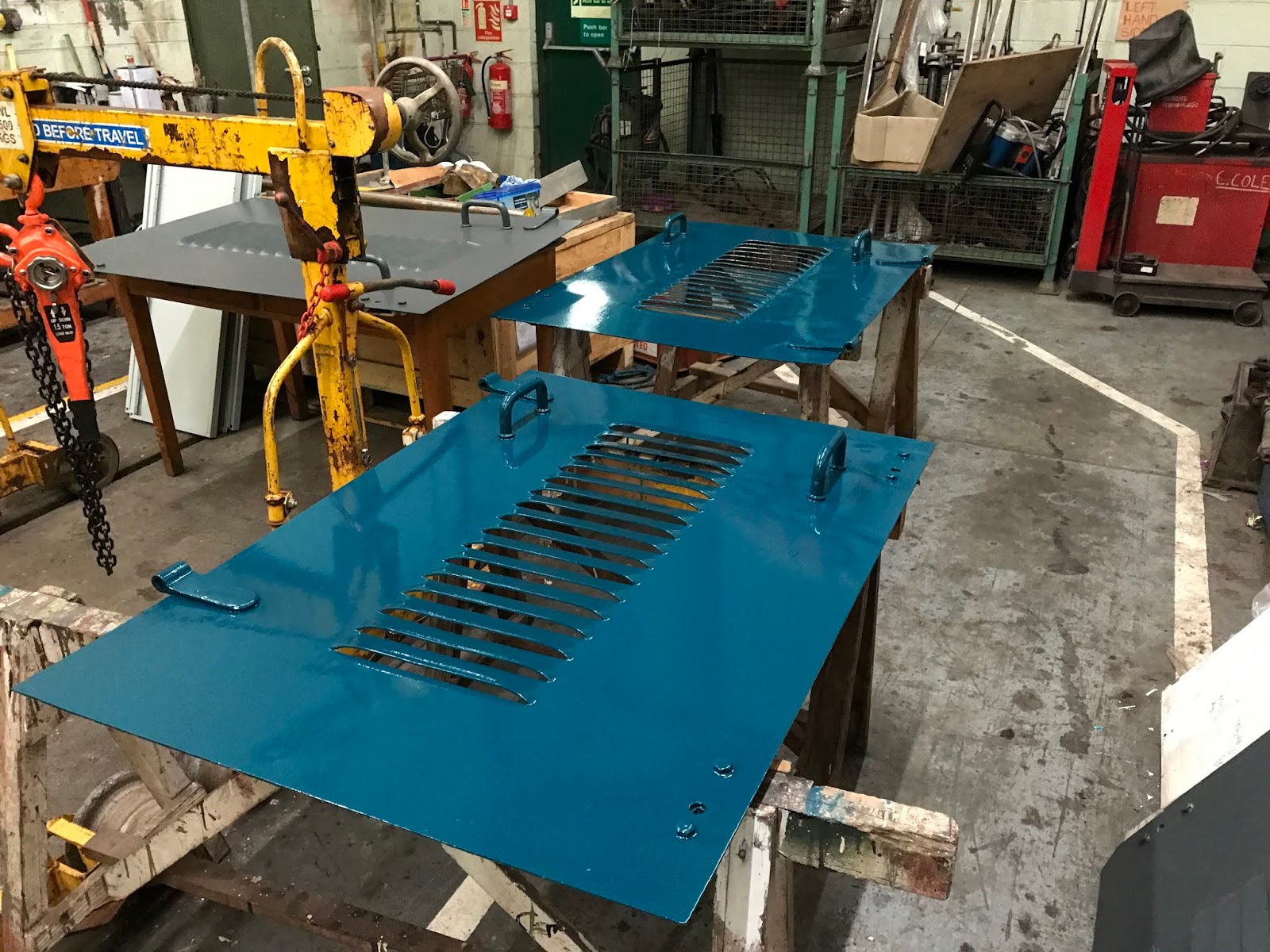 North Tyneside Steam Railway: Buffer beam priming