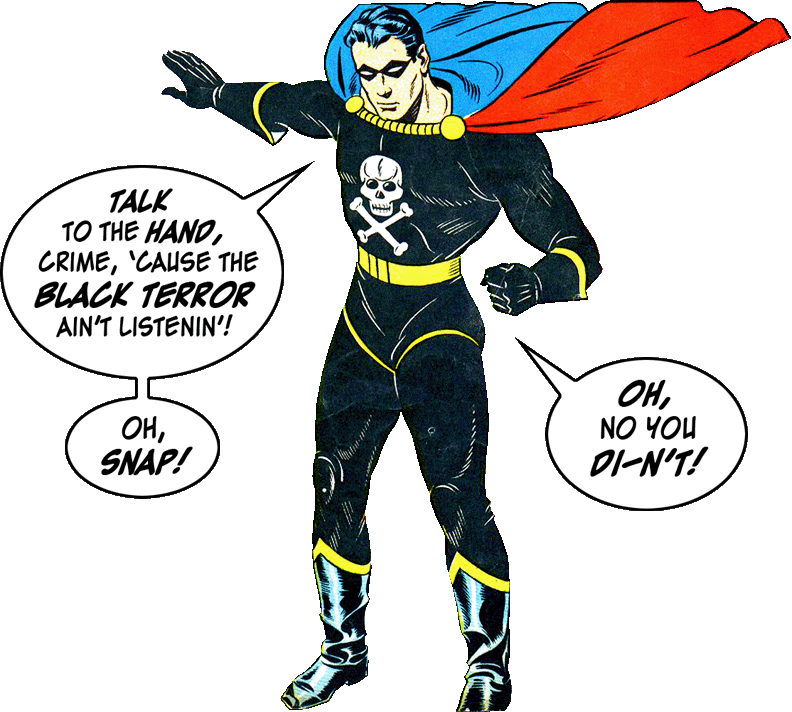 APOCOLYTE'S WORLD OF COMICS: THE BLACK TERROR / Nemesis Of Evil ...