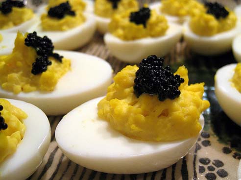 your cooking pleasure: Devilled eggs with caviar