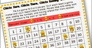 Add and Subtract with a Spring 120 Chart Game | Classroom Freebies ...