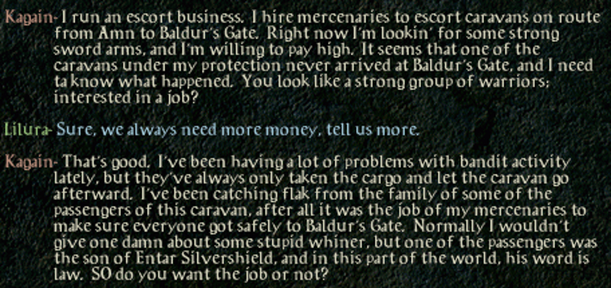 Best cRPGs: Baldur's Gate Personality Clashes (Part V)