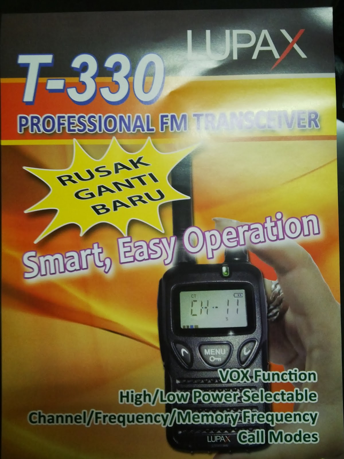 Jual HT Radio Rig Lupax Harga Murah Pusat Jual Handy Talky Lupax
