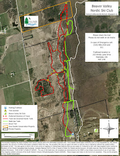 Beaver Valley Nordic Ski Club: Trail Map