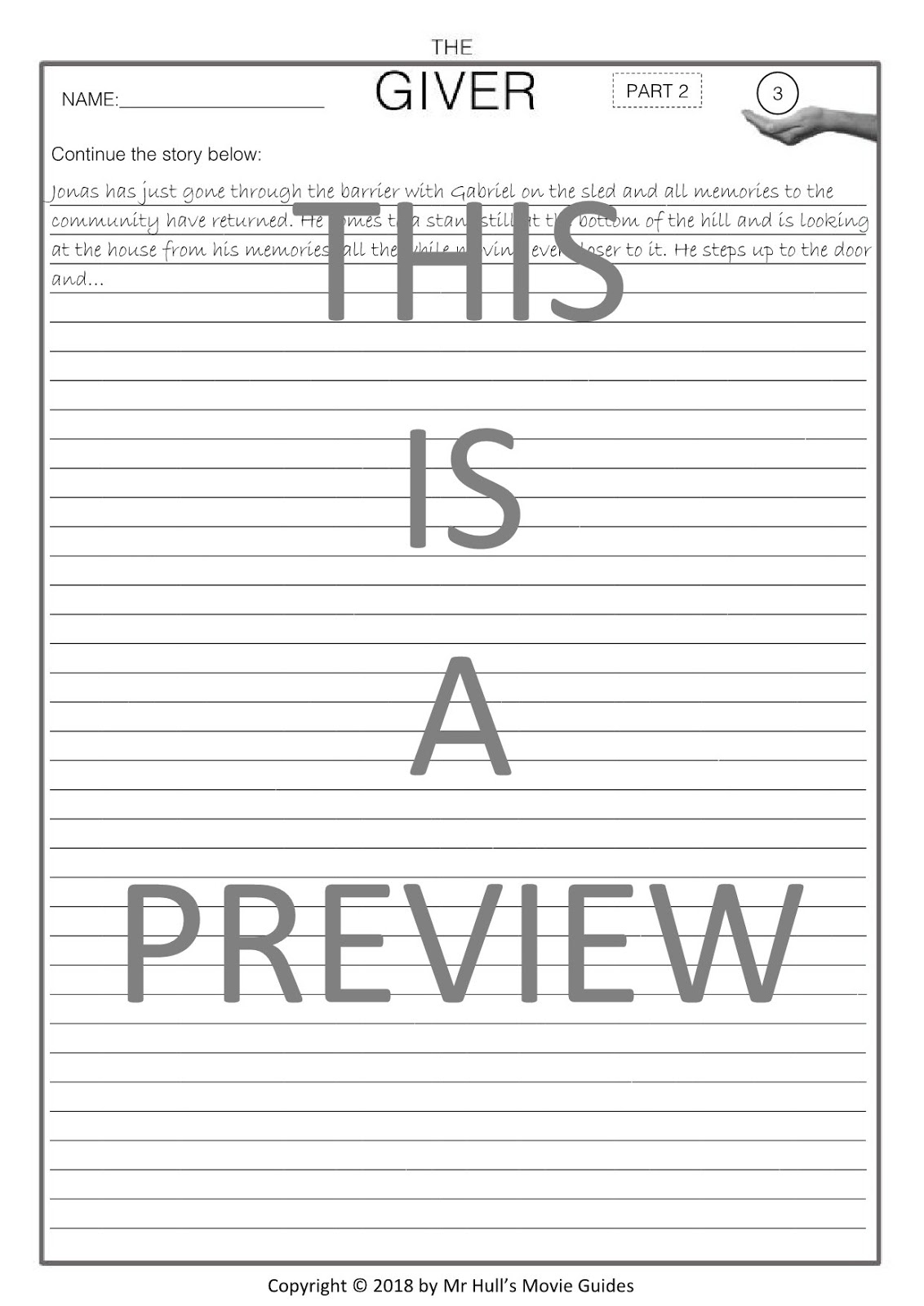 The Giver Movie Guide + Activities - Answer Key Included ~ Movie Guides ...