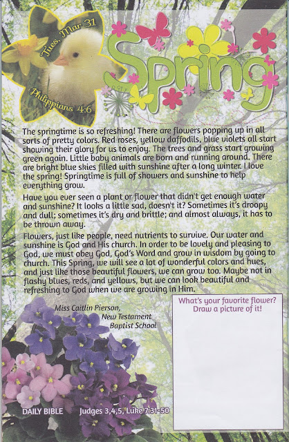 Children's Gems In My Treasure Box: Spring - Philippians 4:6