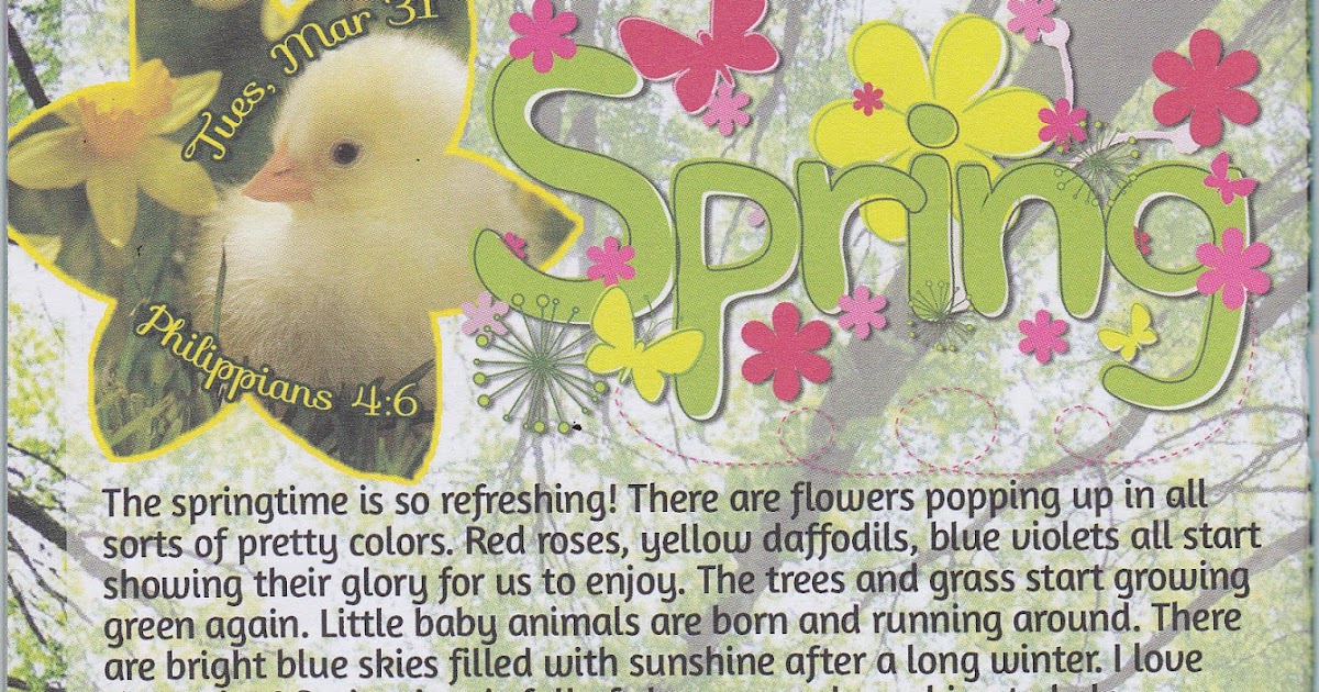 Children's Gems In My Treasure Box: Spring - Philippians 4:6