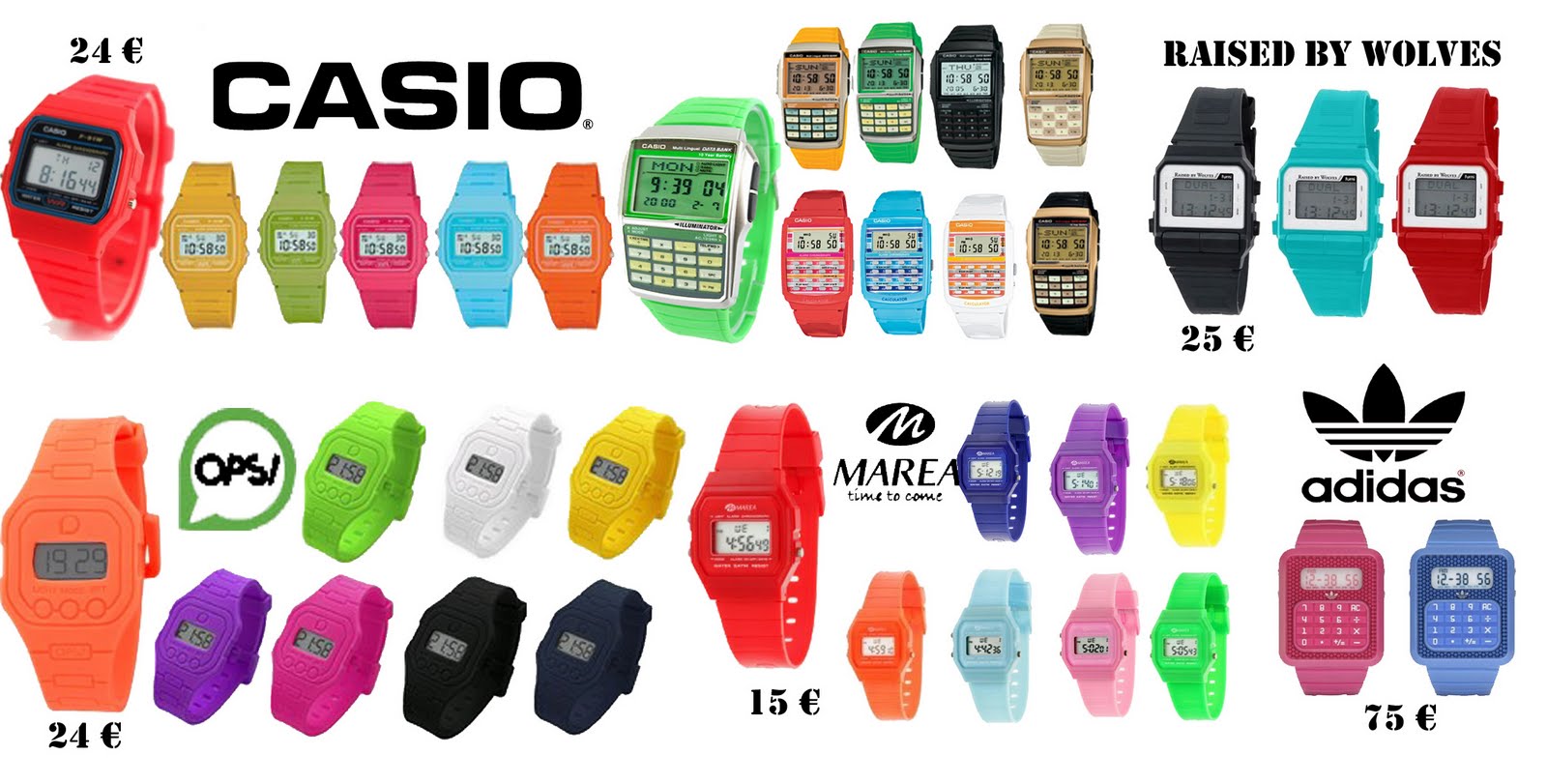 COOL-ICIOSO: RELOJES DE COLORES/COLORED WATCHES