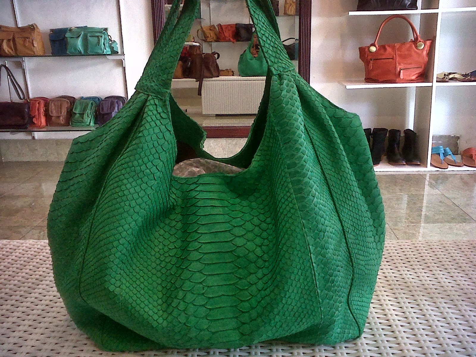 Tas Kulit Ular Phyton Full - Tas Kulit Cantik Bali