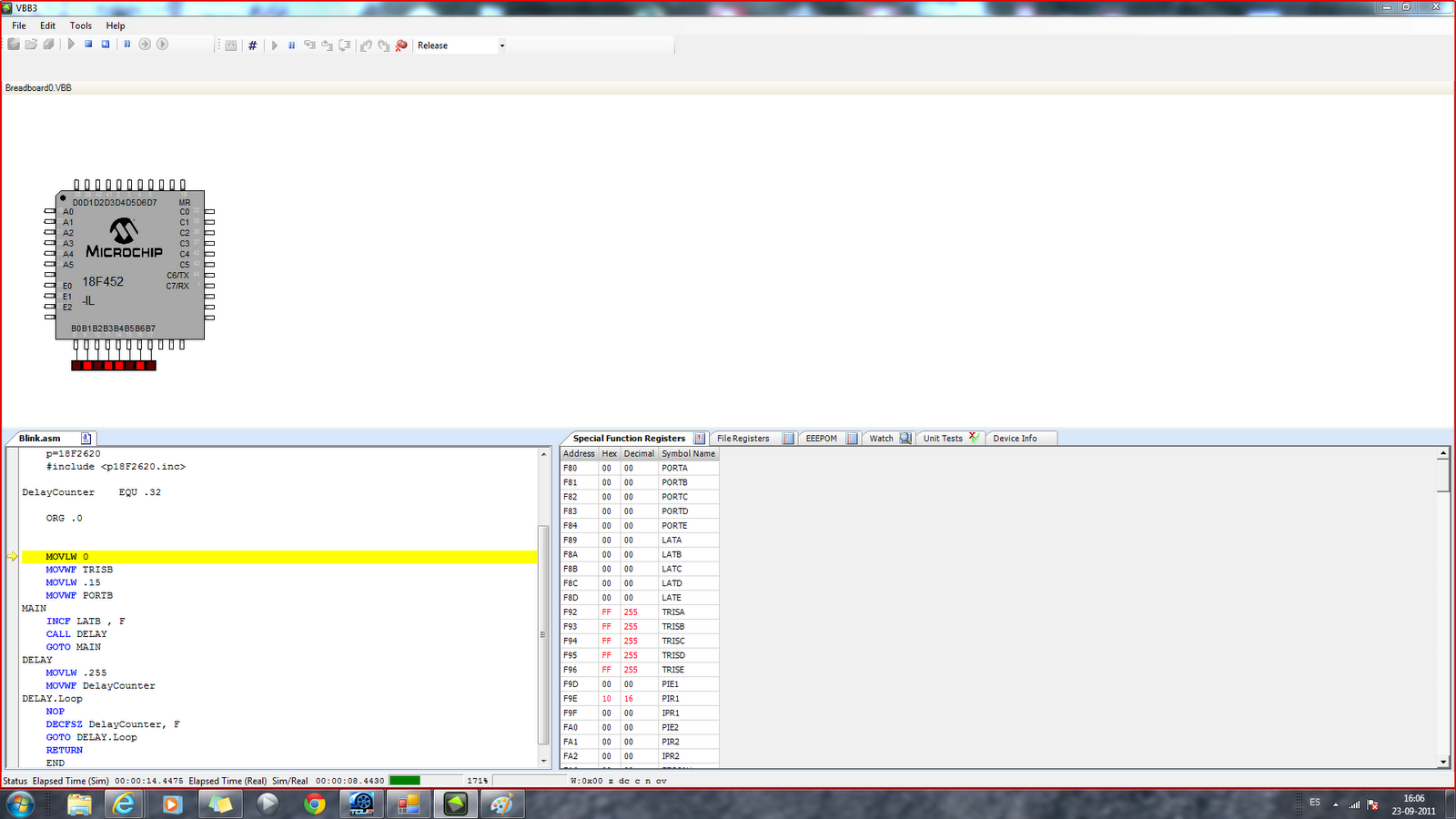 Proyecto Arduino Usando Virtualbreadboard