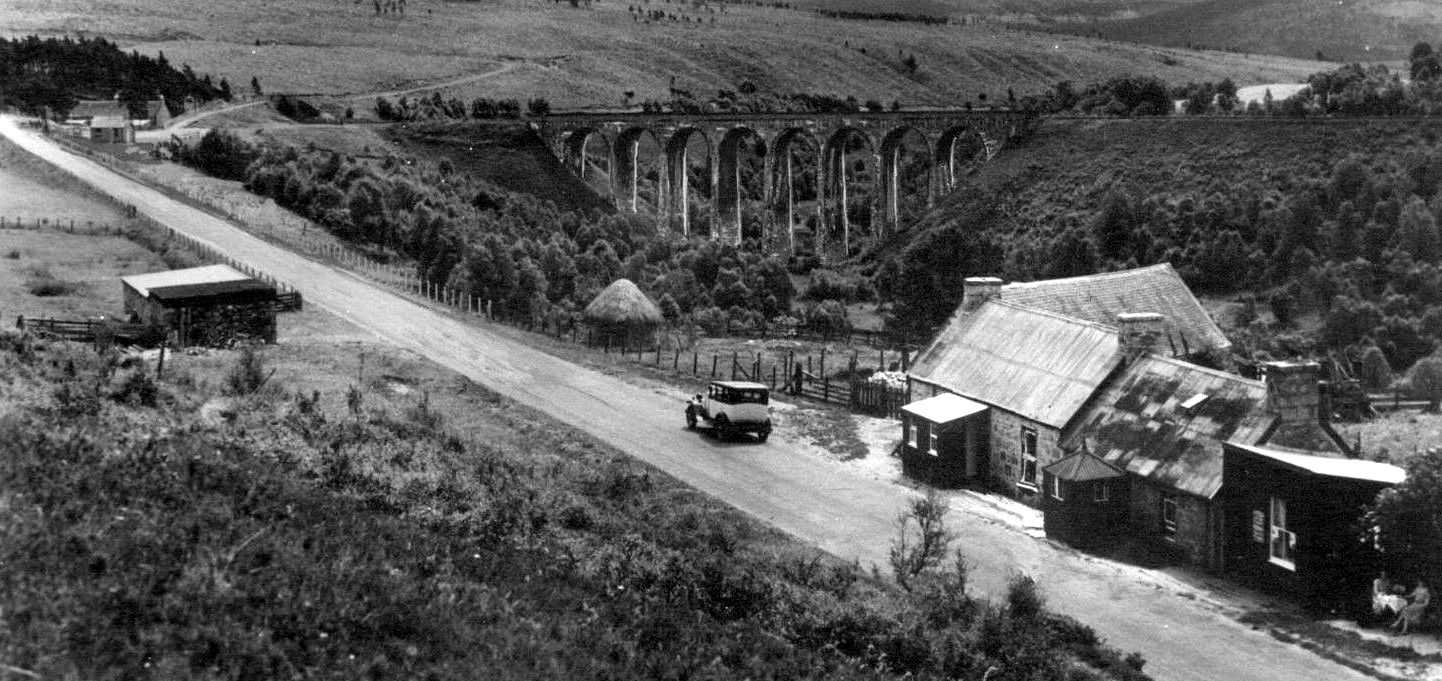 Tour Scotland: Old Photograph Slochd Viaduct Scotland