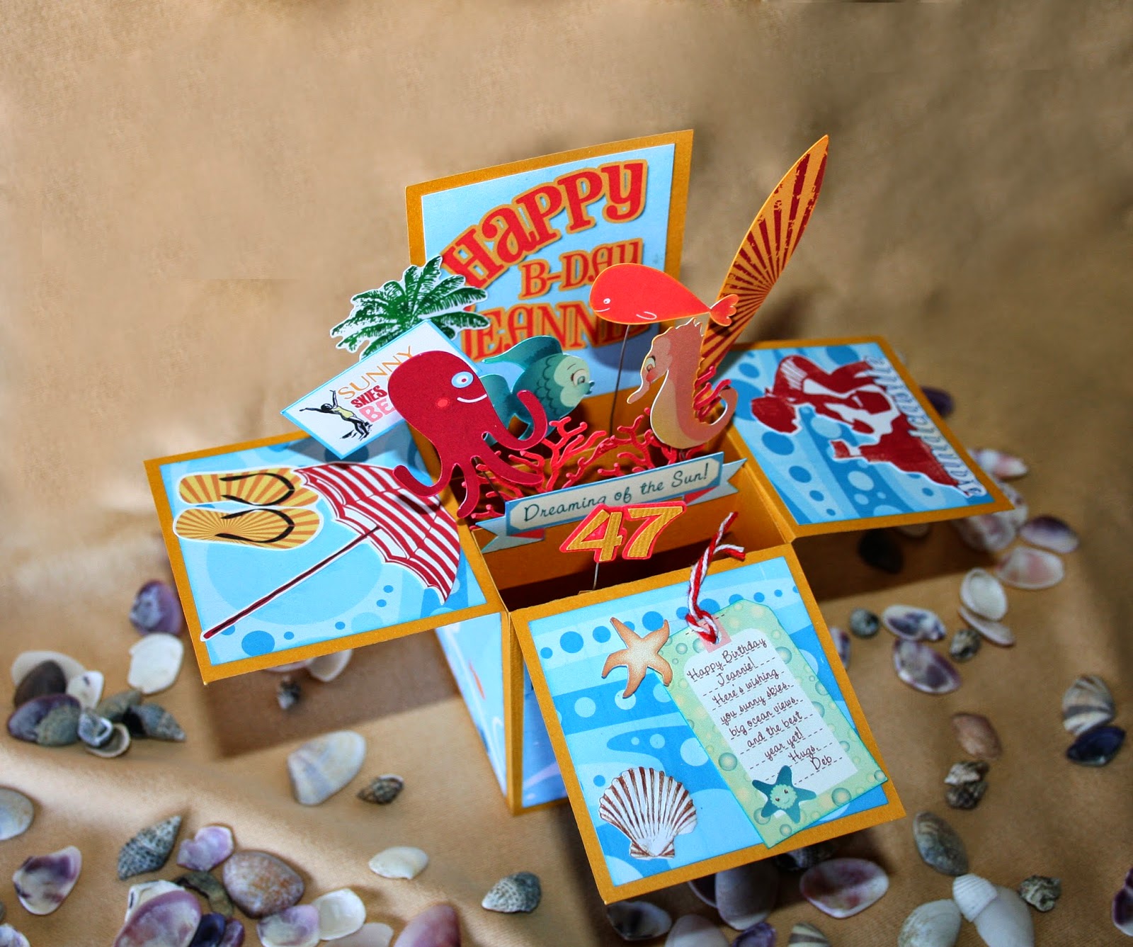 Deb's Crafty Side: Pop-Up Box Cards (or Card in a Box)