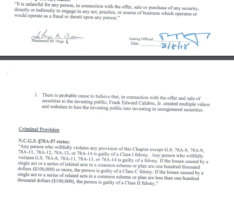 TARA TALKS: Frank Calabro Jr. Gets A Cease and Desist Order and SEARCH ...