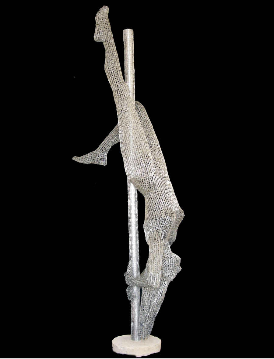 Esculturas hechas con clips por Pietro D' Angelo