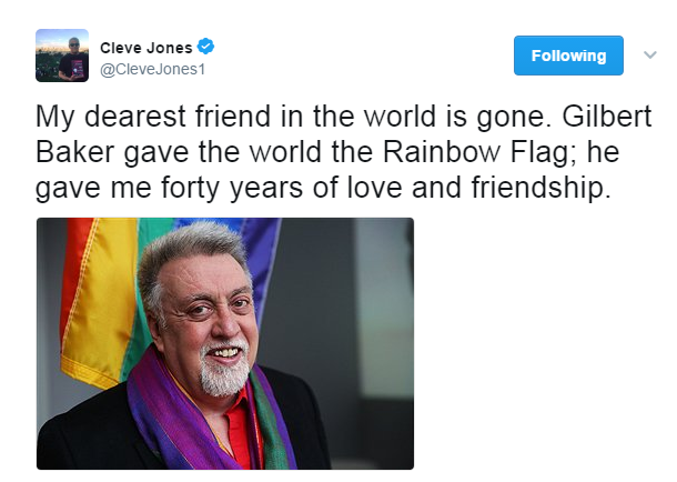 kenneth in the (212): Gilbert Baker, Creator of the Rainbow Flag, Is ...