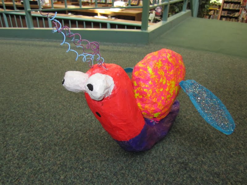 Think Create Art: Finished Paper Mache Insects- 7th Grade