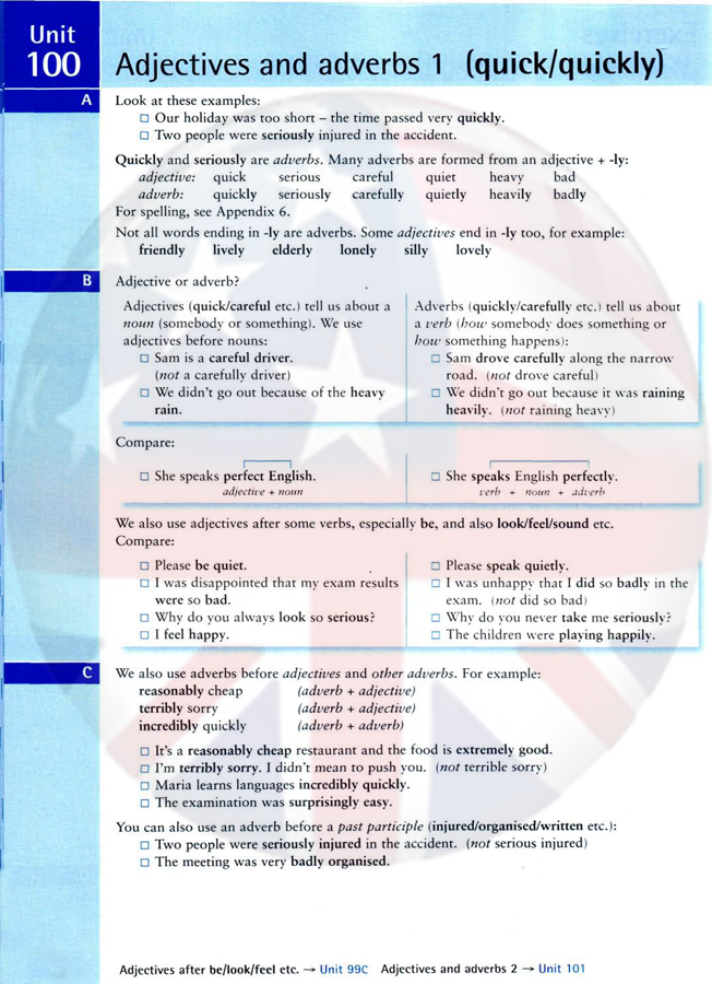 100. Adjectives and adverbs 1 (quick/quickly)|Learn English